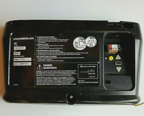 Chamberlain Liftmaster 41D7675 Garage Door Logic Board Yellow Learn Bu ...