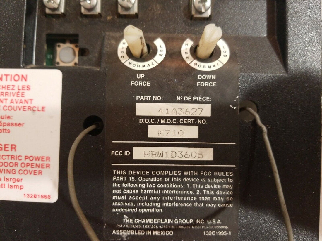 Liftmaster Chamberlain 41A3627 Garage Door Operator Circuit Logic Boar ...