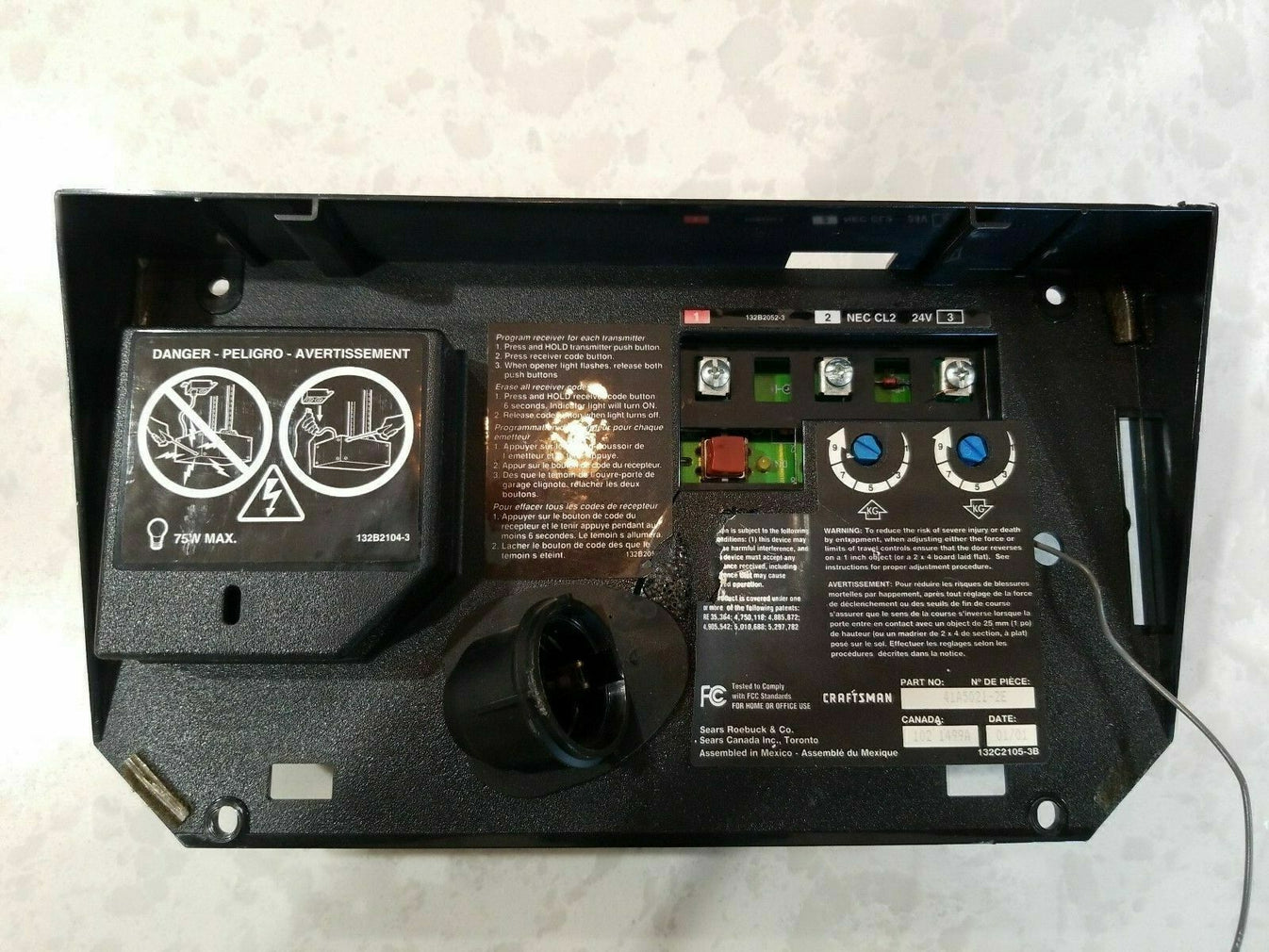 41A5021-2 Sears Craftsman Circuit Logic Board End Panel Red Learn Butt ...